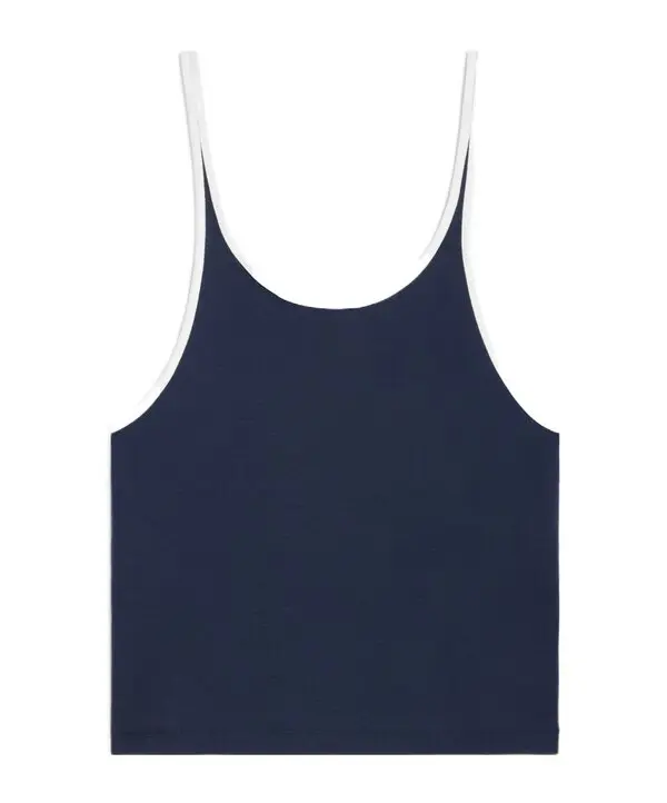 Celine Paris Cotton Jersey Tank Top