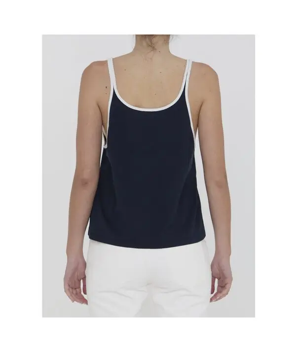 Celine Paris Cotton Jersey Tank Top