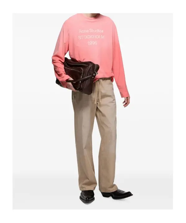 Acne Studios Sprayed 1996 Logo T-shirt - Tango Pink