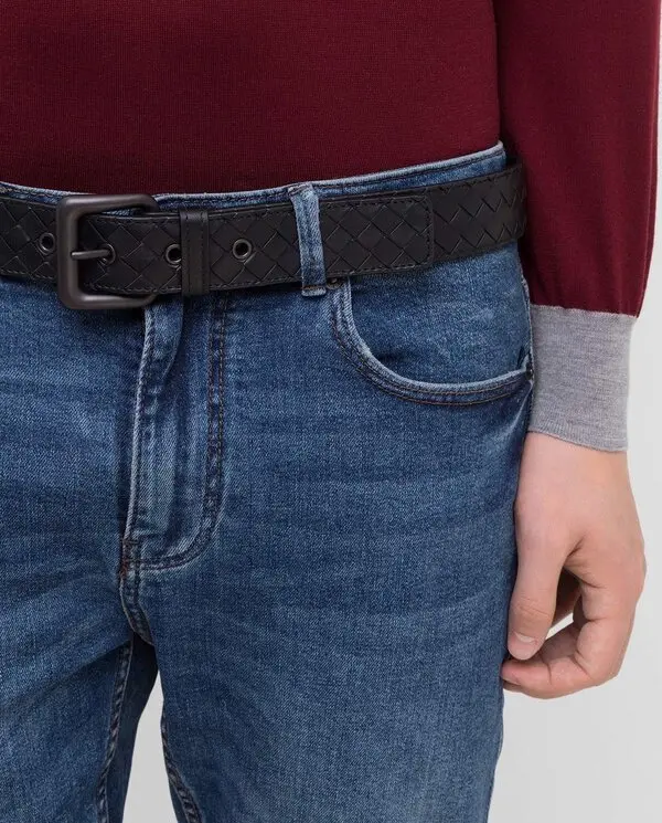 Bottega Veneta Intrecciato Leather Belt