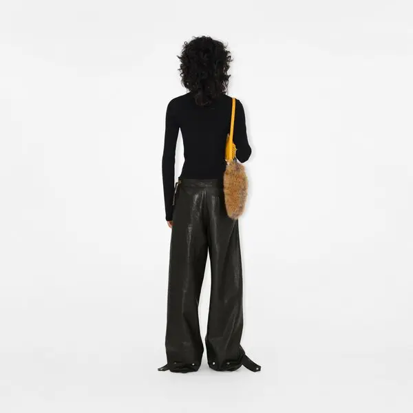 Burberry Ribbed-knit Jumper With Equestrian Knight Logo - Black