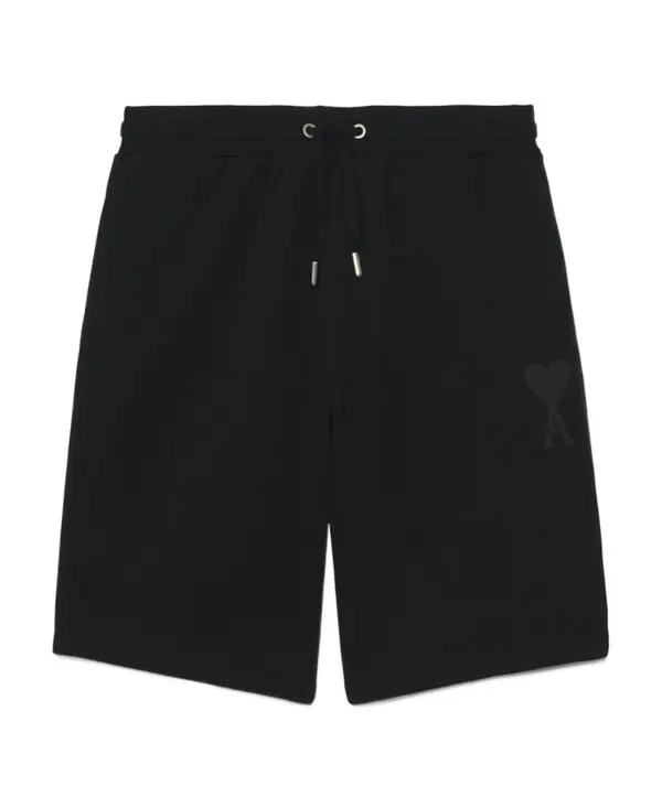 AMI Paris De Coeur Track Shorts - Black