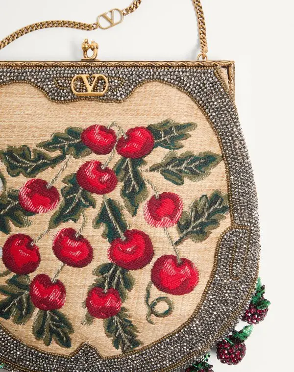 Valentino Garavani Embroidered Floral Handbag