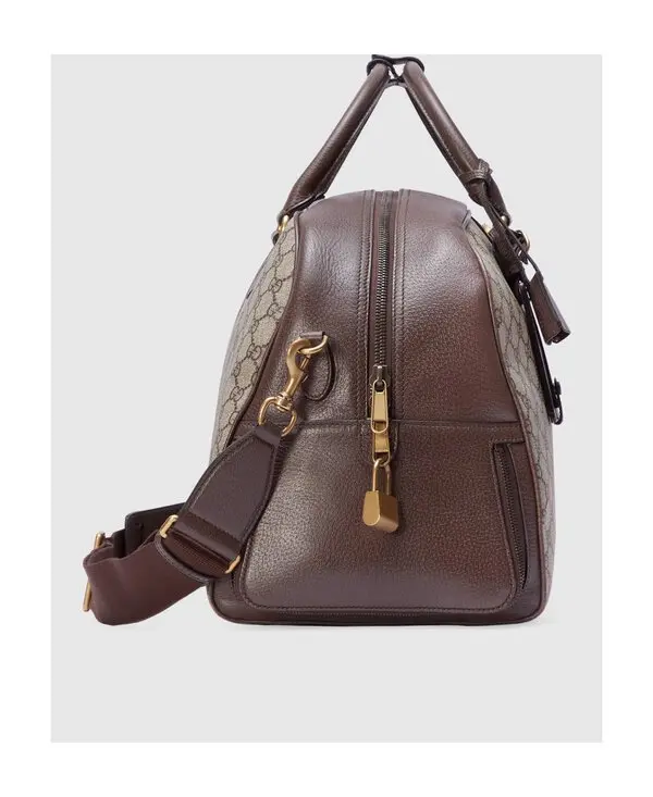 Gucci Gg Supreme Web Band Duffle Bag