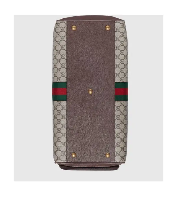 Gucci Gg Supreme Web Band Duffle Bag
