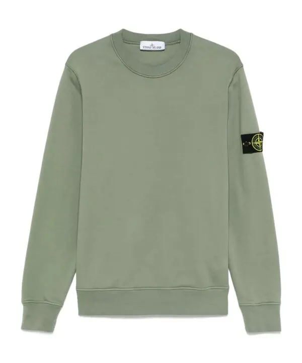 Stone Island Compass Patch Crewneck Sweatshirt