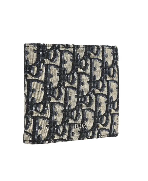 Dior Oblique Jacquard Compact Wallet