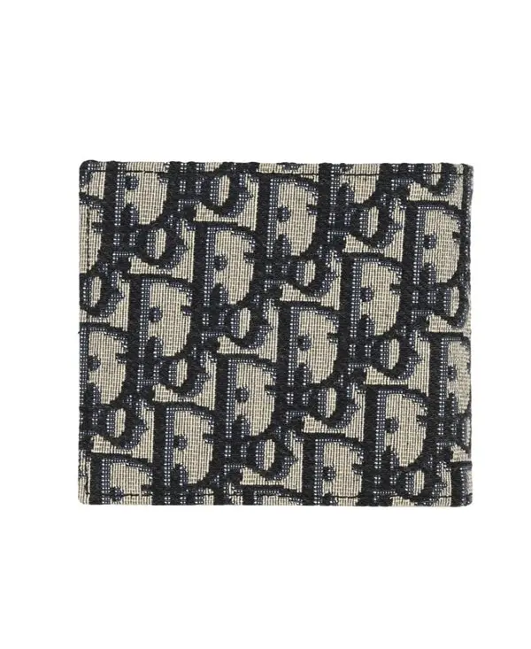 Dior Oblique Jacquard Compact Wallet