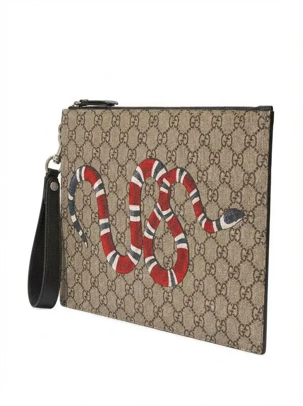 Gucci Gg Pouch With Kingsnake