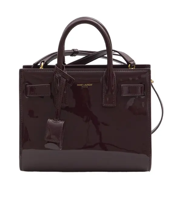 Saint Laurent Sac De Jour Nano Top Handle Bag - Bordeaux