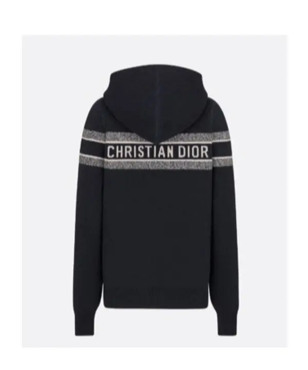 Dior Reversible Zipped Cardigan With Hood