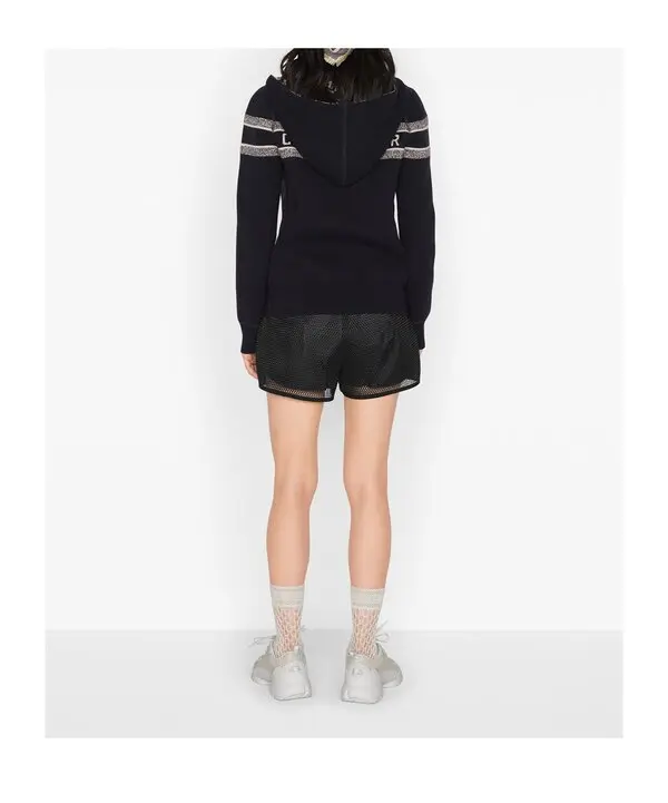 Dior Reversible Zipped Cardigan With Hood