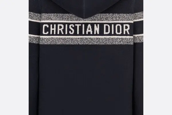 Dior Reversible Zipped Cardigan With Hood