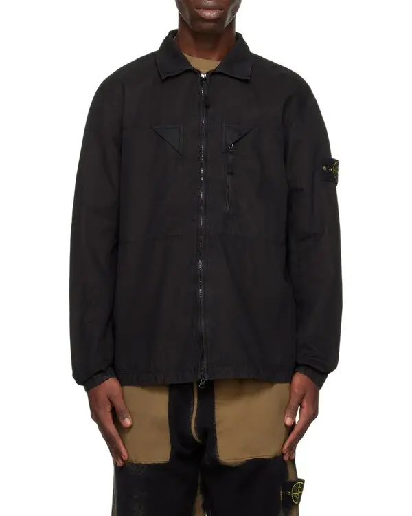 Stone Island Logo-patch Shirt Jacket
