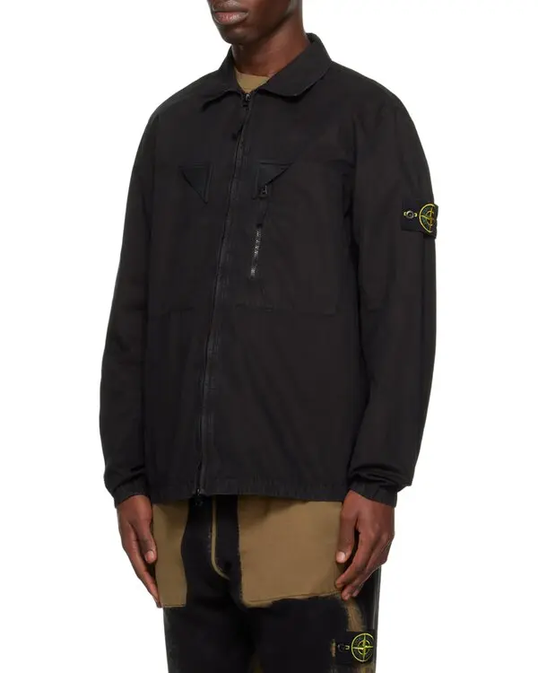 Stone Island Logo-patch Shirt Jacket