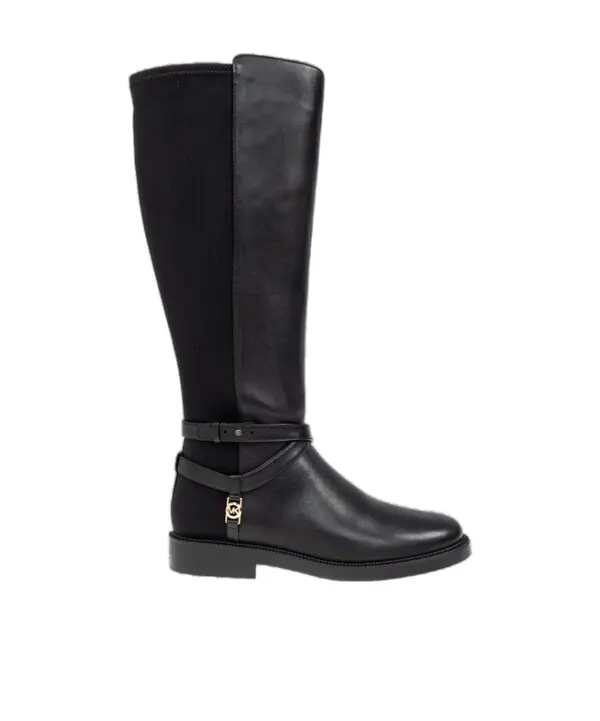 Michael Kors Abigail Logo Plaque Boots - Black