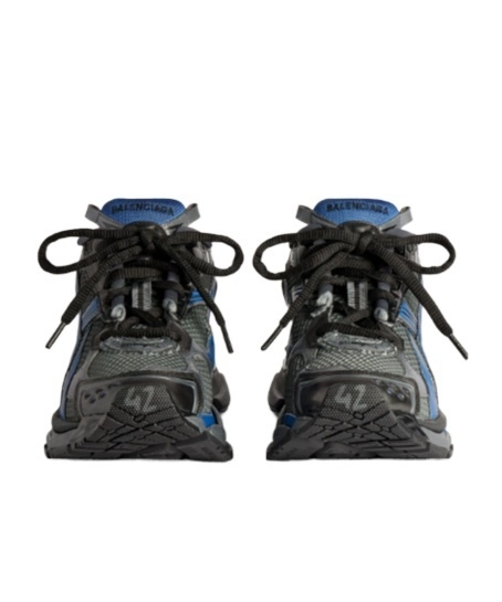 Balenciaga Runner Gradient Mesh Sneaker In Black/blue/grey