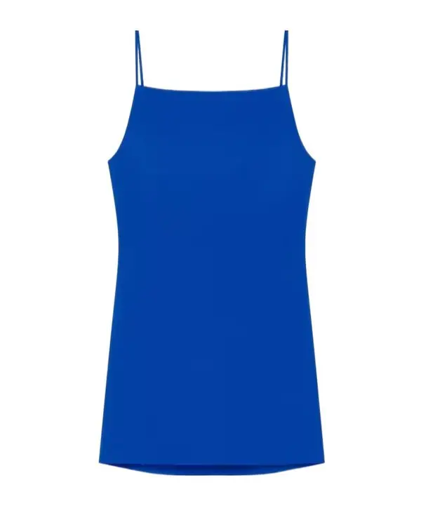 Givenchy Sliced Mini Dress In Crepe Cady - Royal Blue