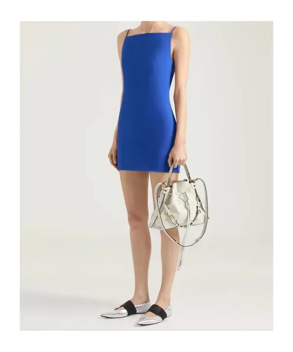 Givenchy Sliced Mini Dress In Crepe Cady - Royal Blue