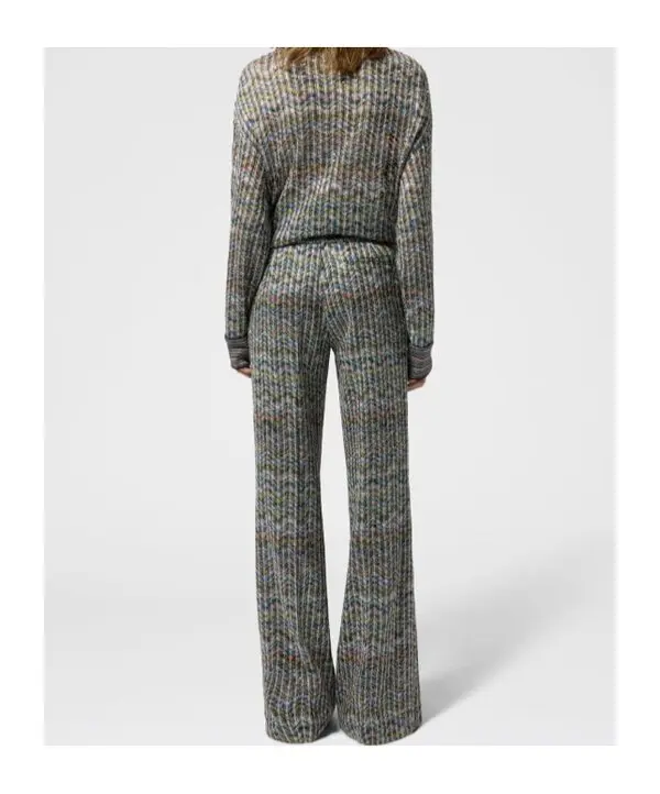 Missoni Zigzag-knit Sequin-embellished Trousers