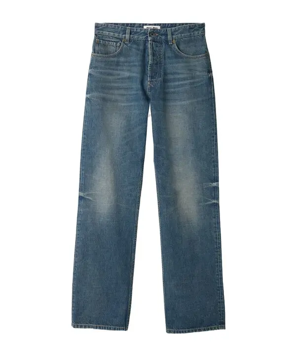 Miu Miu Low-rise Five-pocket Jeans - Navy Blue