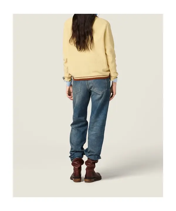 Miu Miu Low-rise Five-pocket Jeans - Navy Blue