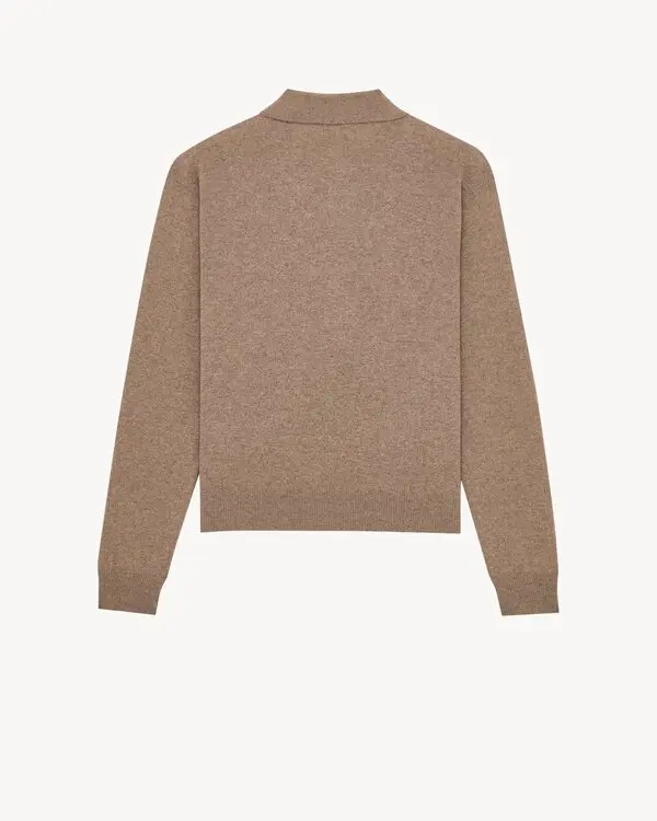 Saint Laurent Long-sleeved Polo Shirt