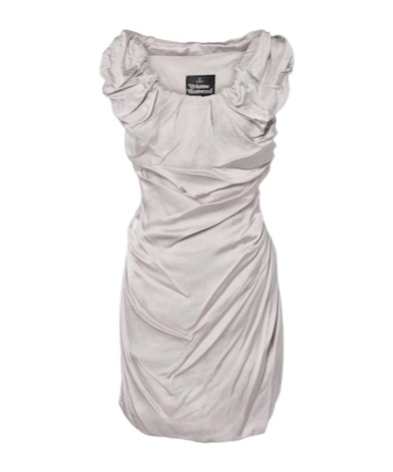 VIVIENNE WESTWOOD Ginnie Amber Draped Mini Dress - Grey