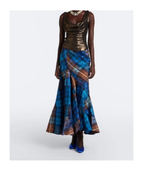 VIVIENNE WESTWOOD Plaid Maxi Skirt
