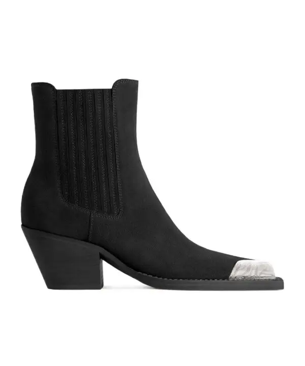 Paris Texas Dallas Embellished Toe Ankle Boot 60 - Black