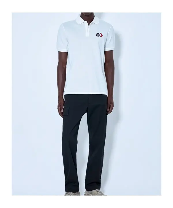 Moncler Logo-patch Piqué Polo Shirt