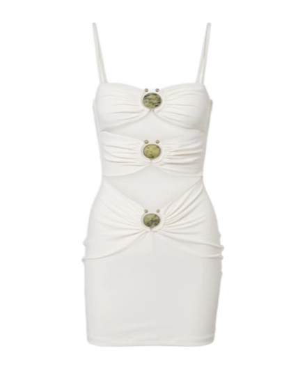 Christopher Esber Cutout Embellished Minidress