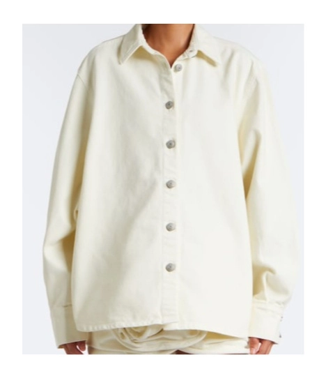 Magda Butrym Denim Shirt With Back Pleats