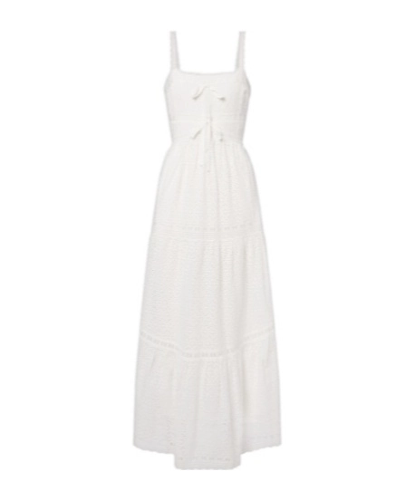 Ulla Johnson Constance Broderie Anglaise Midi Dress - White