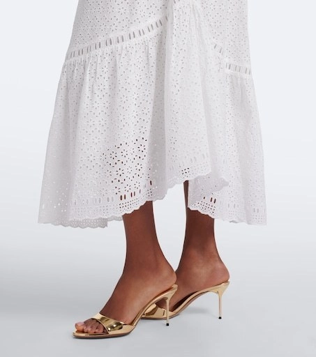 Ulla Johnson Constance Broderie Anglaise Midi Dress - White
