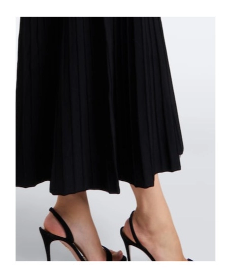 Simkhai Genna Ribbed-knit V-neck Midi Dress - Black