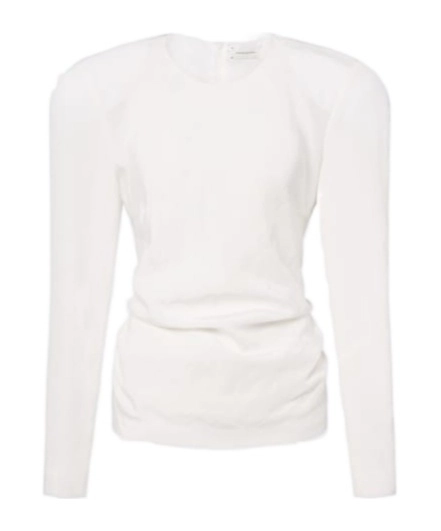 Magda Butrym Draped Top - White