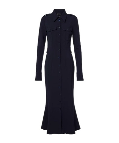 MUGLER Wool-blend Shirt Dress
