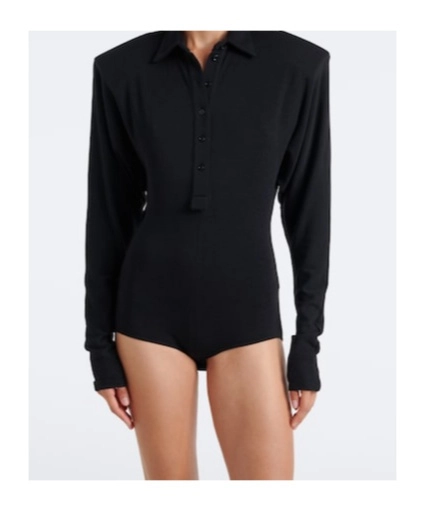 MUGLER Wool-blend Polo Sweater