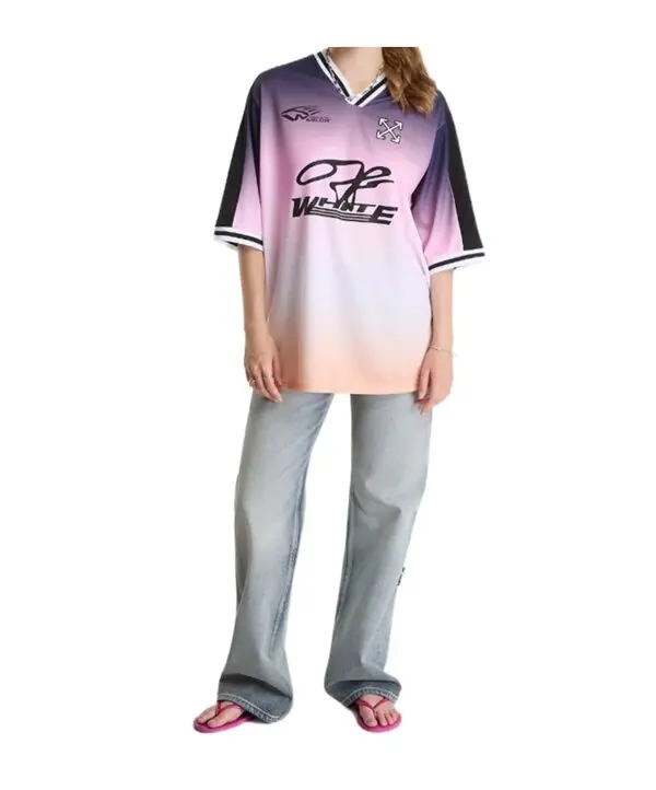 Off-White Degradé-effect Soccer T-shirt