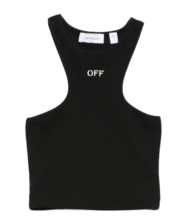 Off-White Crew-neck Tank Top - No