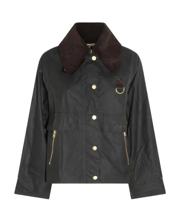 Barbour Logo-embroidered Oversized Jacket - Black