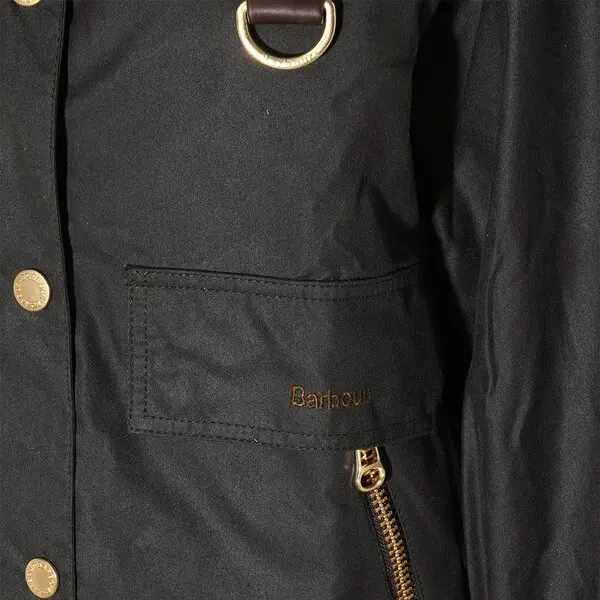 Barbour Logo-embroidered Oversized Jacket