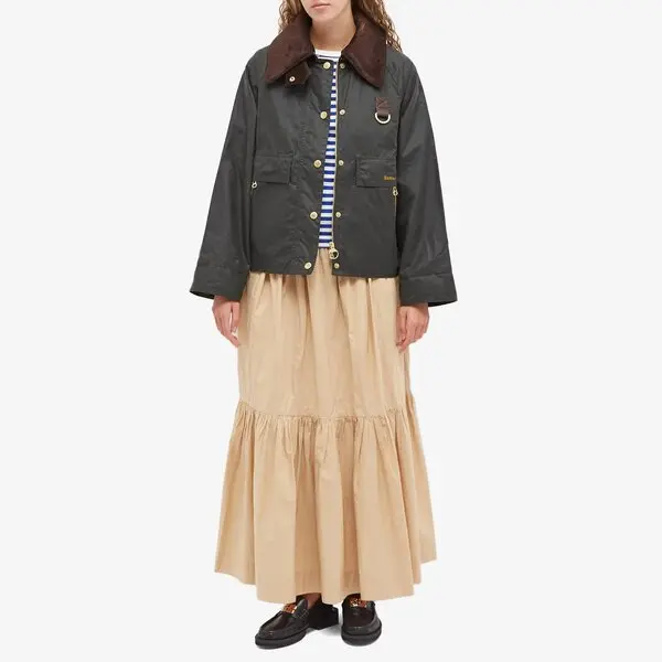 Barbour Logo-embroidered Oversized Jacket