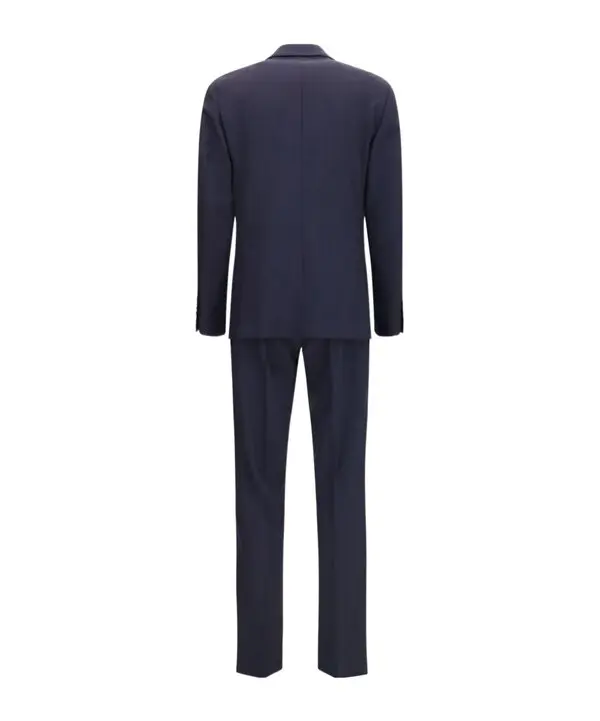 LARDINI Cropped Blazer Straight-leg Suit