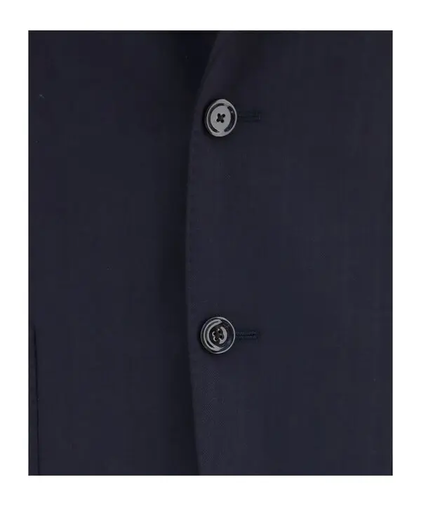 LARDINI Cropped Blazer Straight-leg Suit