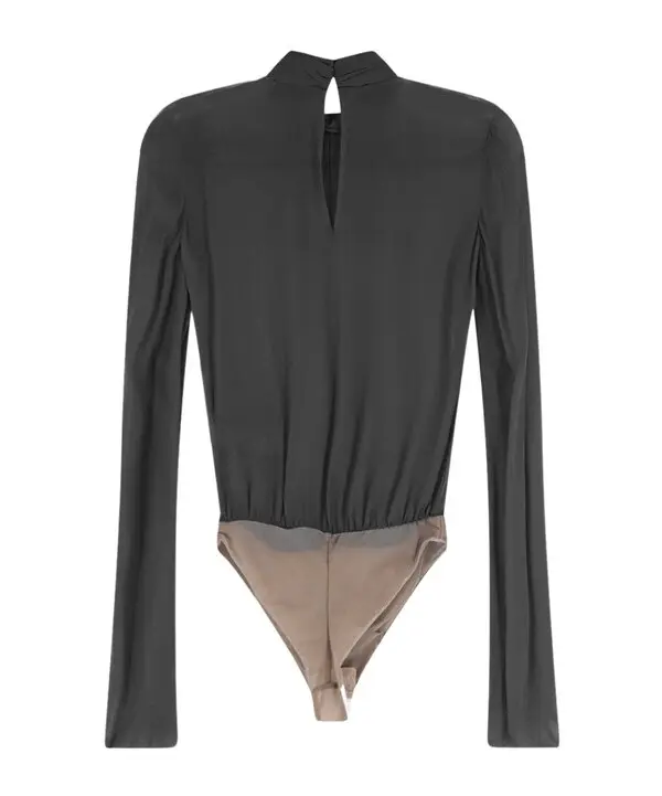 Elisabetta Franchi Pleated High-neck Bodysuit