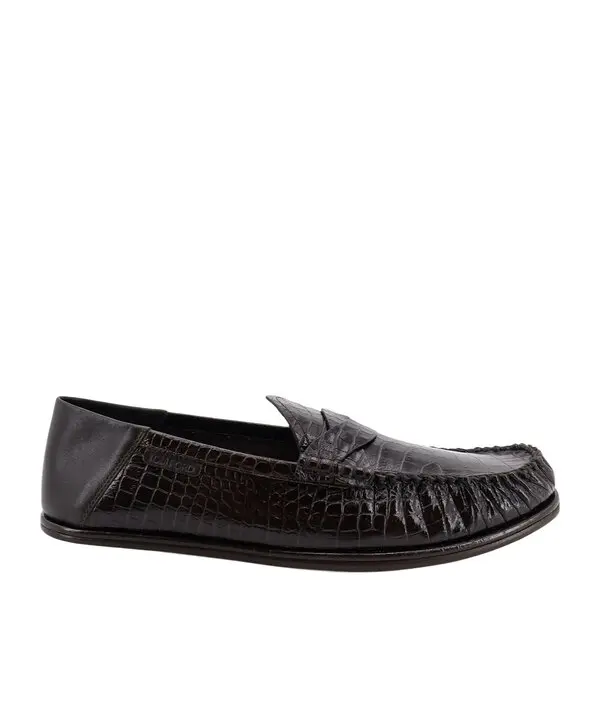 TOM FORD Round Toe Loafers - Black