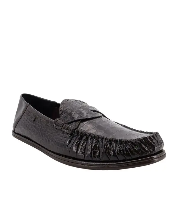 TOM FORD Slip-on Flat Loafers - Black