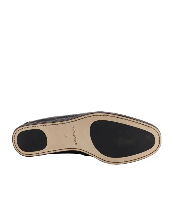 TOM FORD Slip-on Flat Loafers - Black